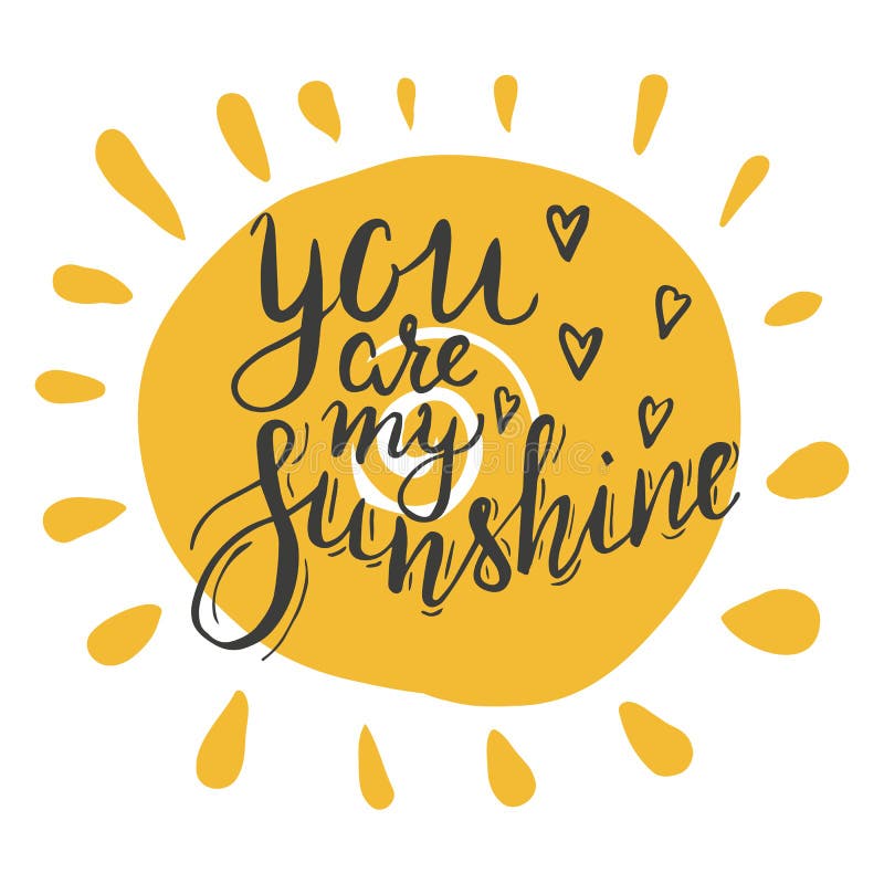 Mitt solsken dig vektor illustrationer. Illustration av positivt ...