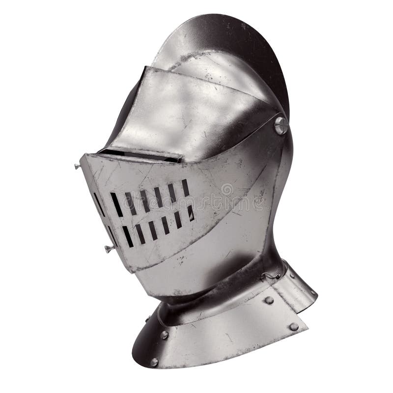 Mittelalterlicher Ritter in Verzierter Rüstung Mit Klinge Stock ...