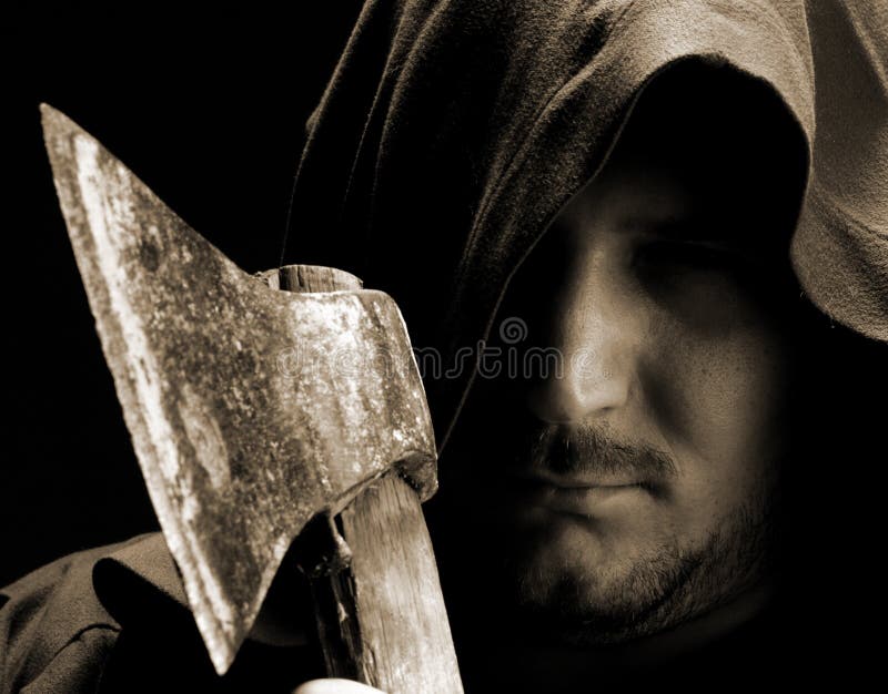 Mittelalterlicher Scharfrichter Stockbild - Bild von hoffnungslosigkeit ...