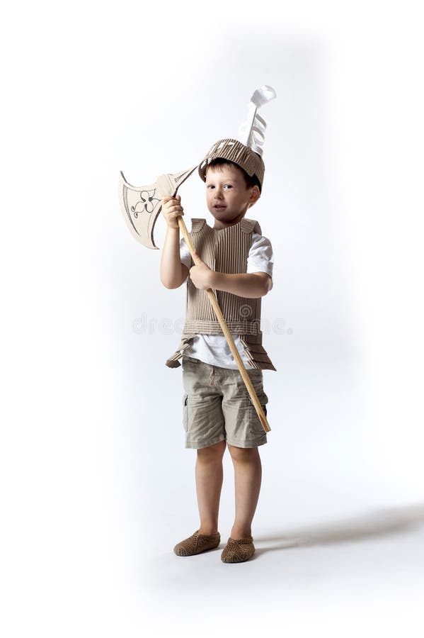 Mittelalterliches Ritterkind Stockbild - Bild von zicklein, prinz: 47743693