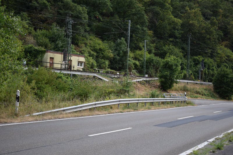 Sankt Goarshausen, Germany - 08 04 2022: Bad Road and a Railroad House ...