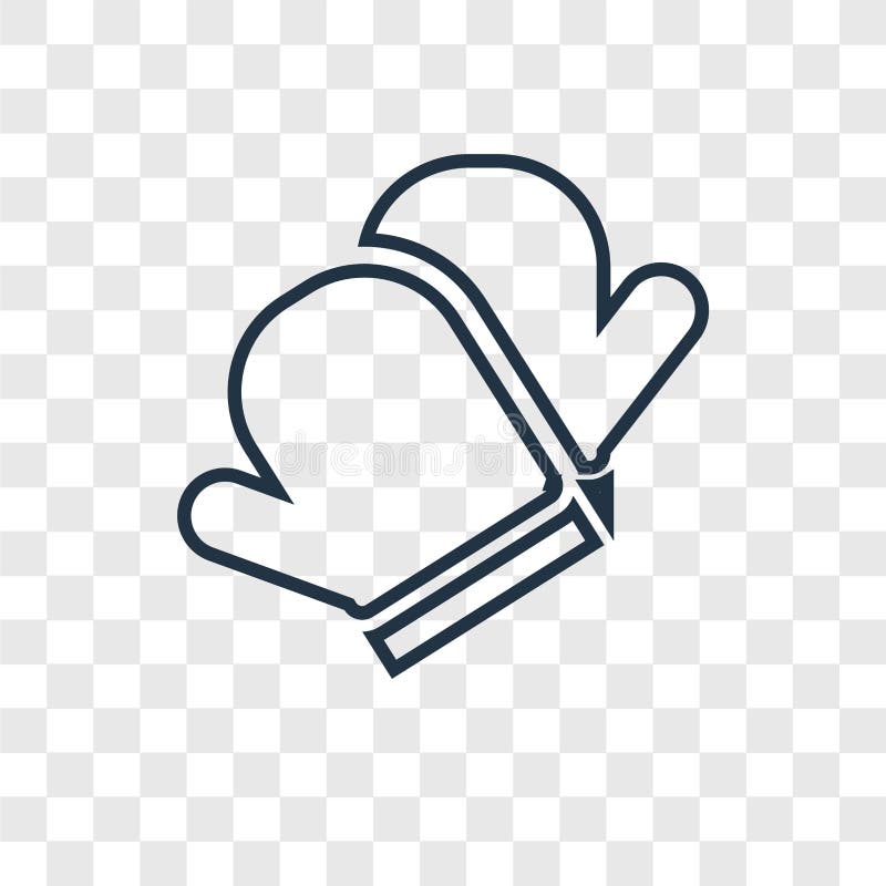 Mitten Icon Vector Isolated on White Background, Mitten Sign , Food ...