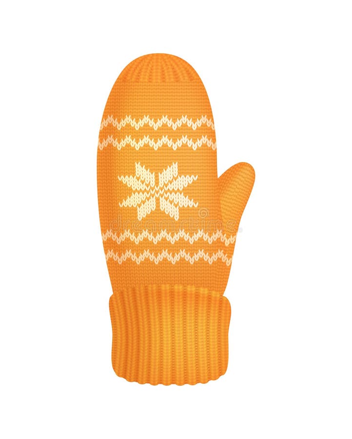 Mitten Realistic Illustration Stock Vector - Illustration of clipart ...