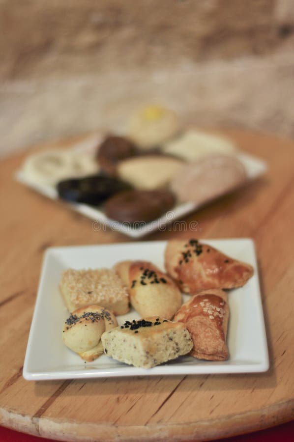 Mix apperative pastries stock image. Image of puff, custard - 131940075