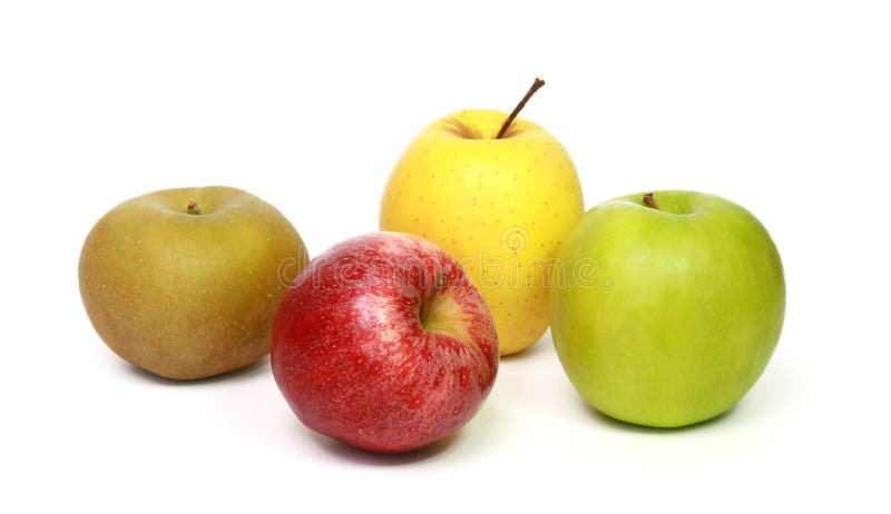 Mix of Apples of Different Varieties Stock Image - Image of granny ...