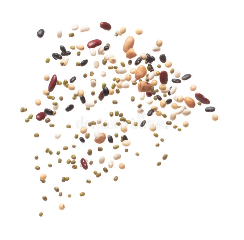 Mix Beans Fall Down Explosion, Several Multi Kind Bean Float Explode ...