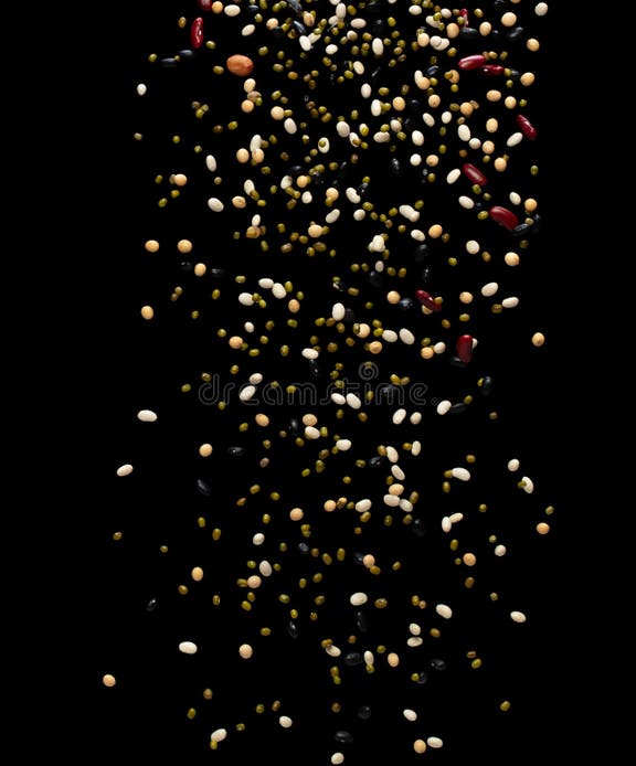 Mix Beans Fall Down Explosion, Several Multi Kind Bean Float Explode ...