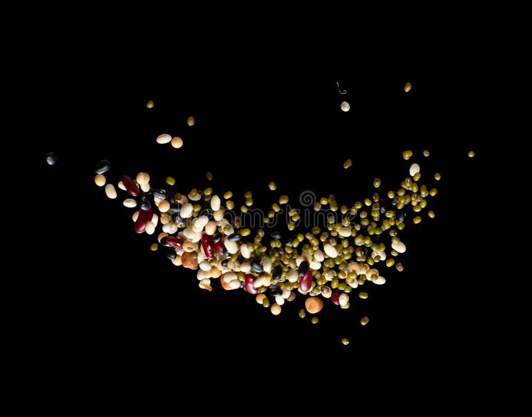 Mix Beans Fall Down Explosion, Several Multi Kind Bean. Dried Mixed ...