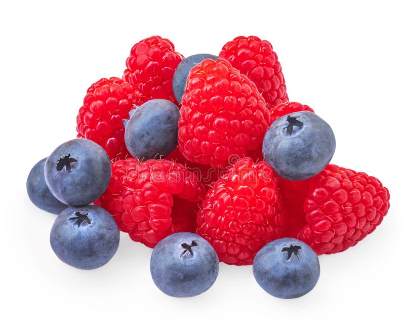 Mix BerriesÂ Isolated on White Background. Various Berries Macro ...