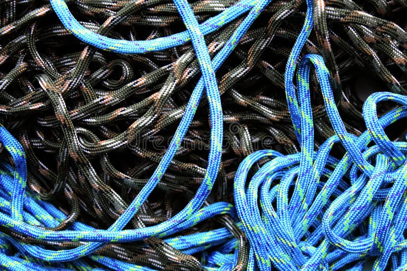 Mix of Blue and Grey Paracord Background Stock Photo - Image of strong ...