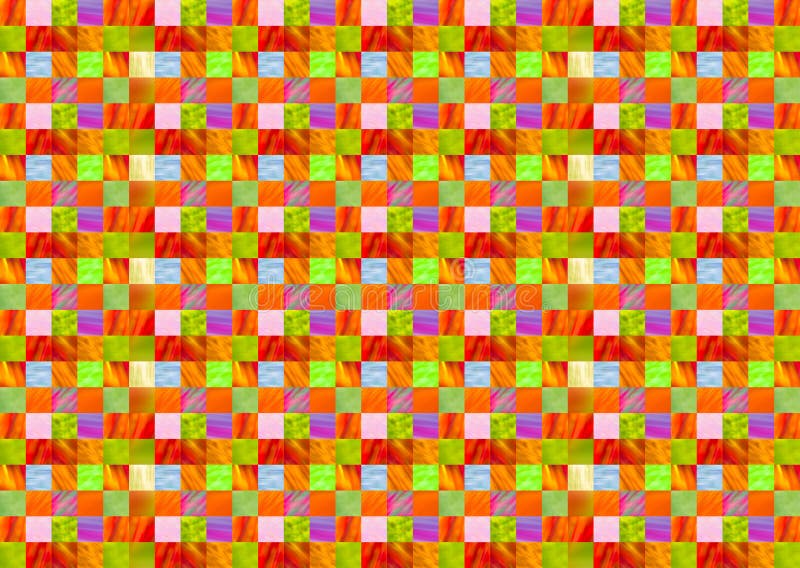 Mix of Bright Colors, Yellow Red Square Pattern Abstract Stock ...