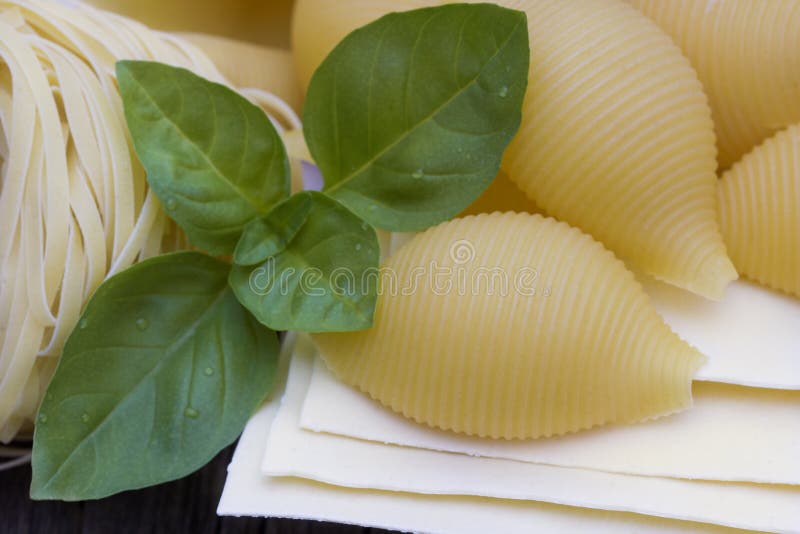 Mix of Bunch Uncooked Italian Pasta Stock Image - Image of cook, dinner ...