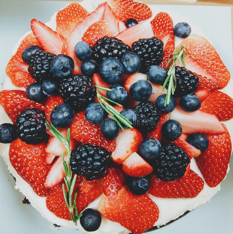 Mix Burry cake!! stock photo. Image of straberry, cake - 51406582