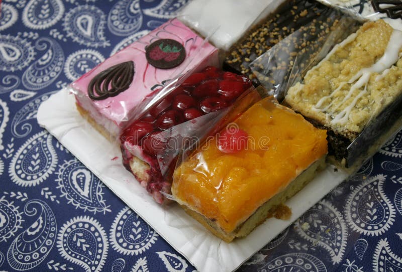 A mix of cakes stock image. Image of food, fruits, sweet - 102396855