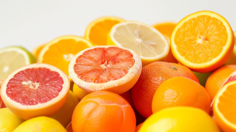 A Mix of Citrus Fruits Piled High, Creating a Visually Appealing and ...
