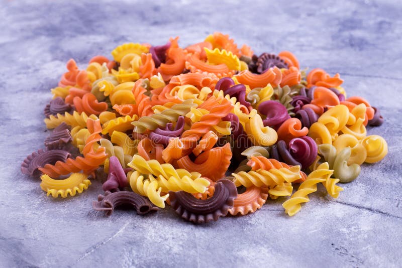Mix of colored pasta stock image. Image of group, healthy - 117090317