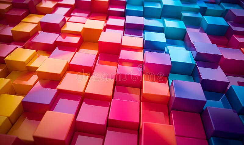 Mix of Colored Plastic Blocks Sample Palette Made of Plastic Material ...