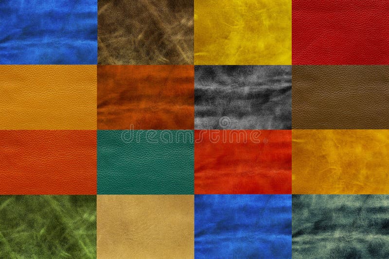 Mix Colorful Leather Texture, Abstract Background Stock Photo - Image ...