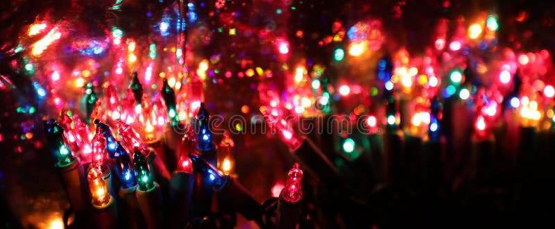 Bunch of Holiday Light String Stock Photo - Image of colors, celebrate ...