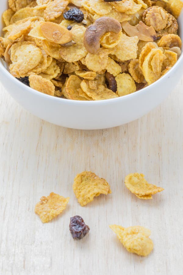 Mix Corn Flakes Cereal Snack Menu Stock Image - Image of lifestyle ...