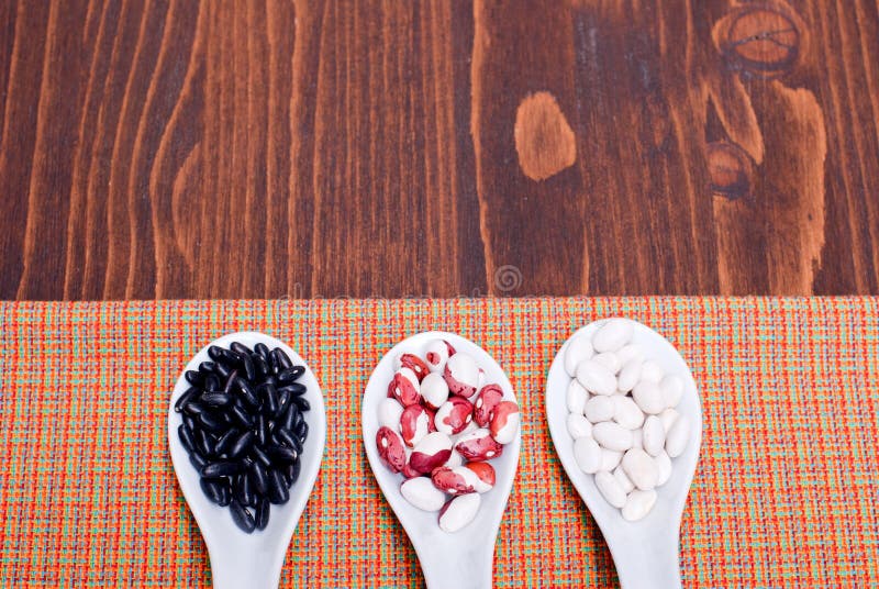 Mix of Different Cereals on the Board Dietetic Food Stock Image - Image ...