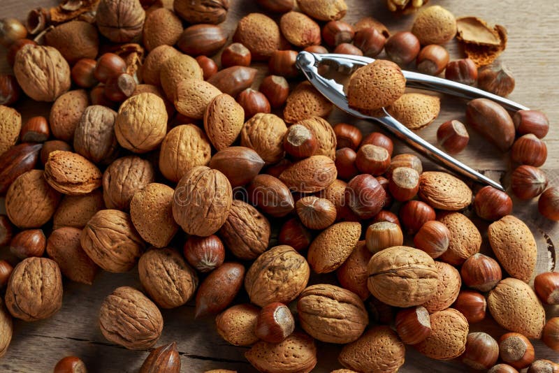 Mix of Different Kinds of Nuts in Shell Stock Image - Image of brazil ...