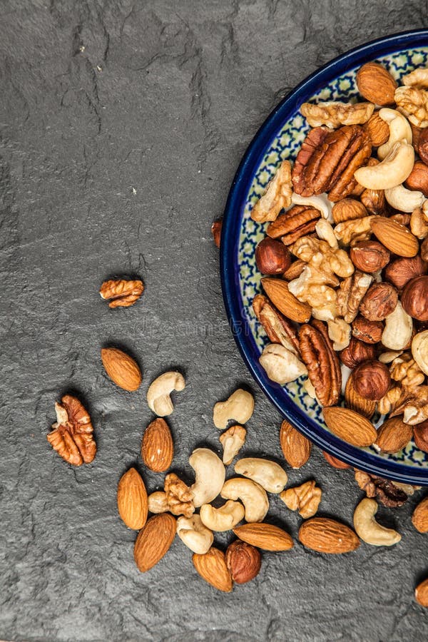 Mix of Different Nuts Closeup Photo Stock Photo - Image of diet ...