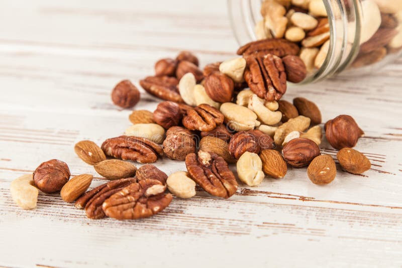 Mix of Different Nuts Closeup Photo Stock Photo - Image of healthy ...