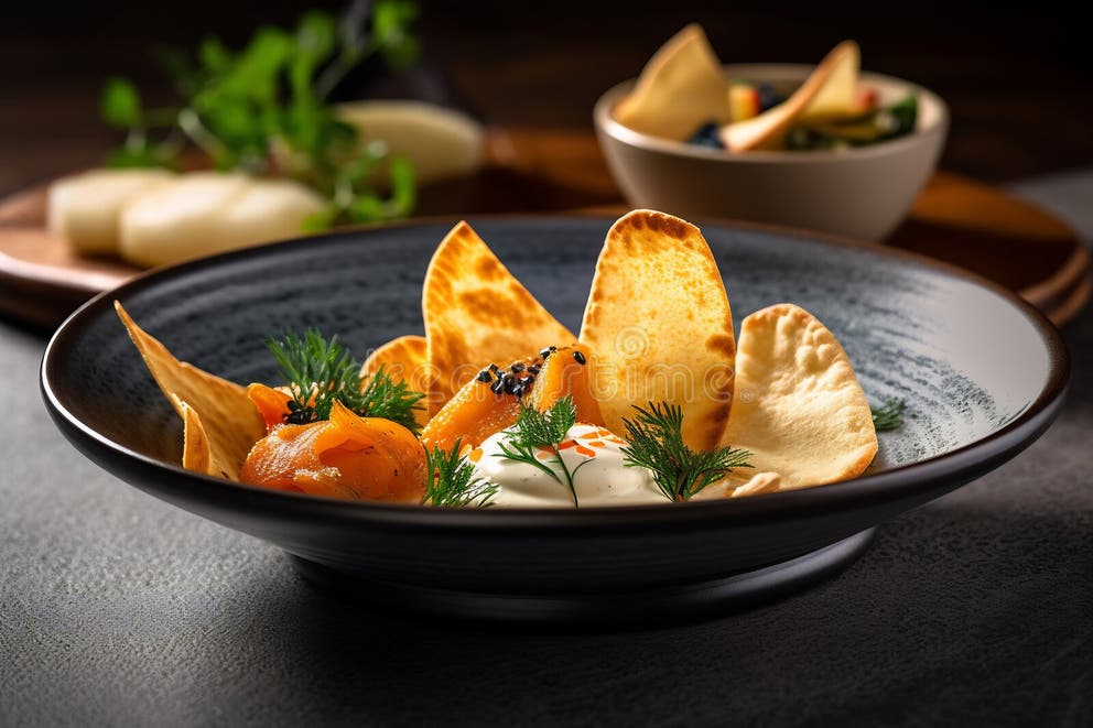 Mix of Different Snacks and Appetizers on a Plate Stock Photo - Image ...