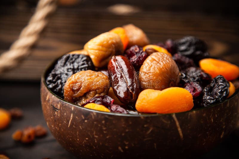 A mix of dried fruit stock image. Image of prune, apricot - 117322811