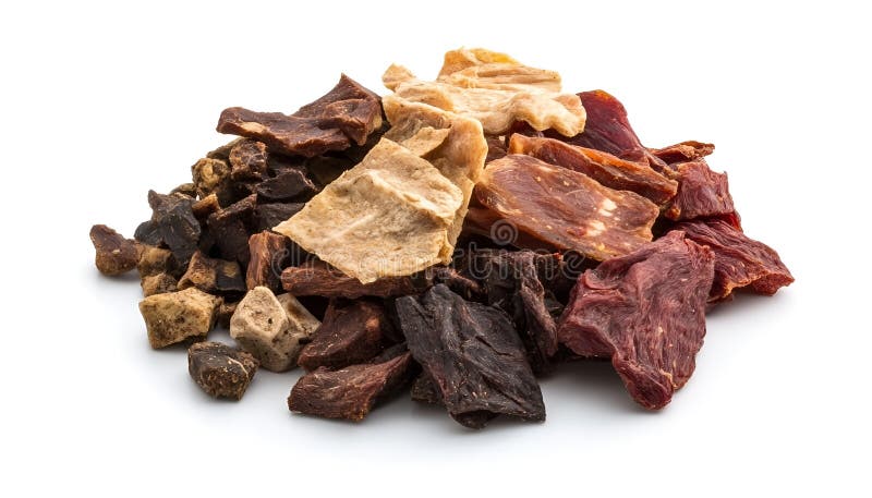 Mix of Dried Meat Jerky . from Chicken , Beef and Pork Stock Photo ...