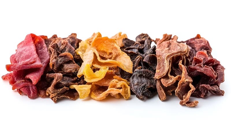 Mix of Dried Meat Jerky . from Chicken , Beef and Pork Stock Image ...