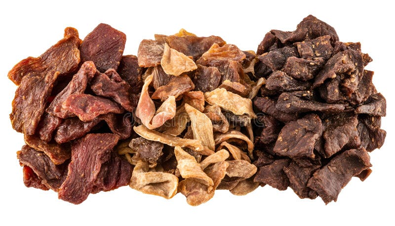 Mix of Dried Meat Jerky . from Chicken , Beef and Pork Stock Photo ...