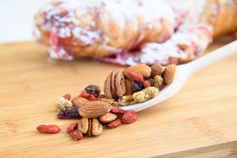 Mix of dry frut and nut stock photo. Image of fresh, brown - 75793844