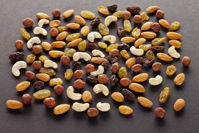 Mix of dry nuts stock image. Image of vegan, fruits, nutrition - 64449057