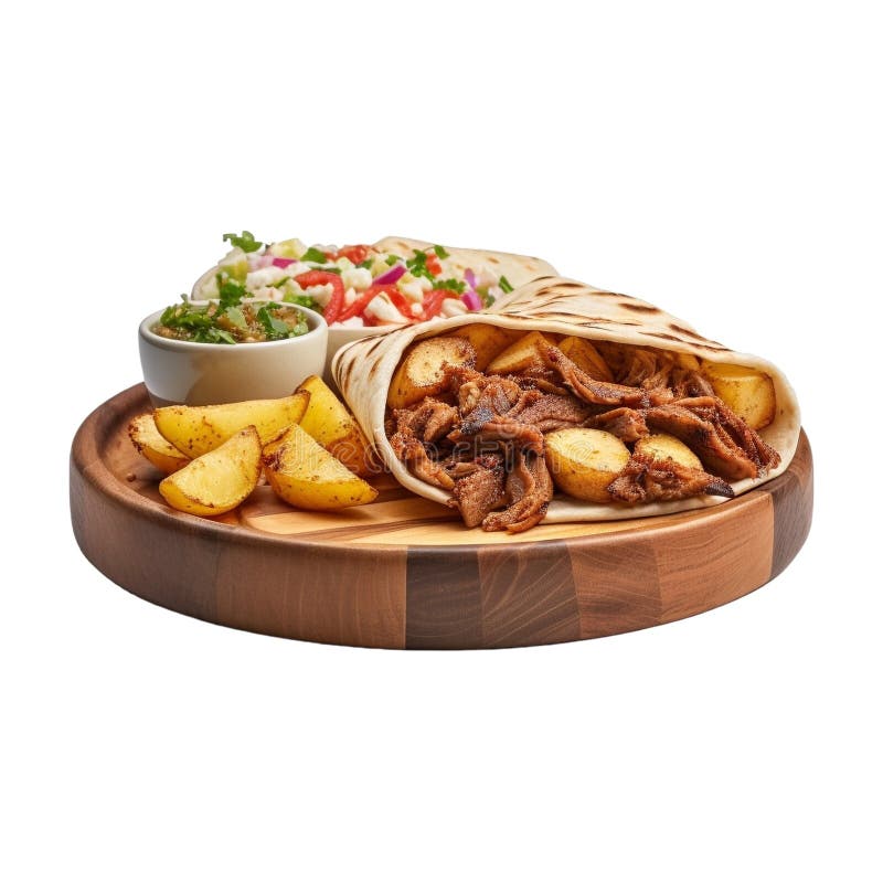 Mix Fast Food Plate on Transparent Background - Ai Generated Stock ...