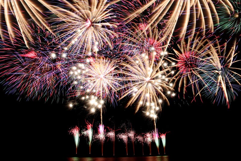 Mix Fireworks or Firecracker. Stock Image - Image of combination, fire ...