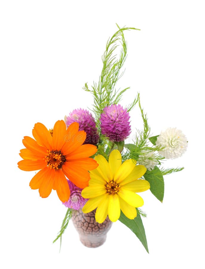 Mix flower in vase stock photo. Image of decorative, floral - 39636340