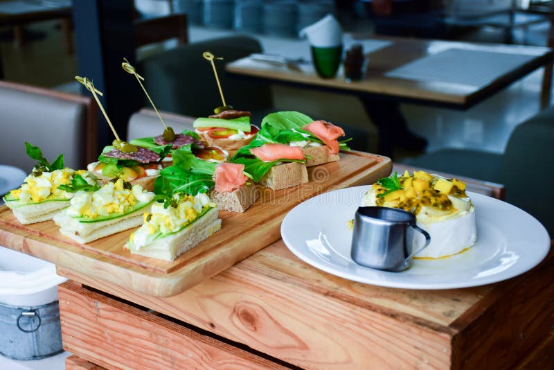 Mix food on dinner table. stock photo. Image of food - 132056088