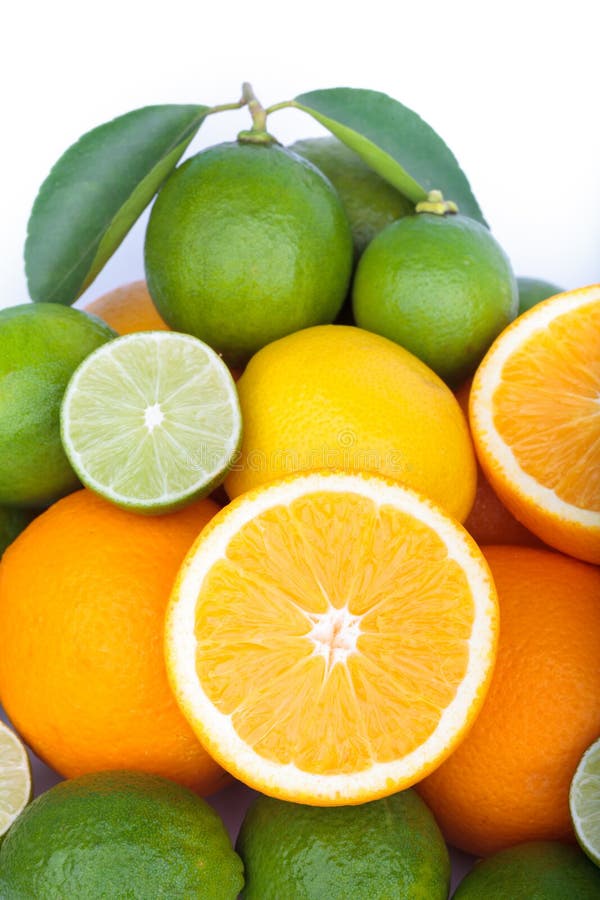 Mix of fresh citrus fruits stock image. Image of assorted - 47575797