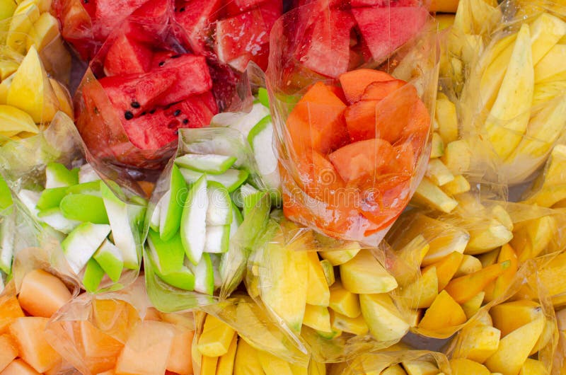 Mix fresh fruit stock photo. Image of delicious, papaya - 168546348