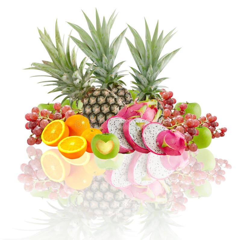 Mix fresh fruits stock image. Image of healthy, organic - 26452299