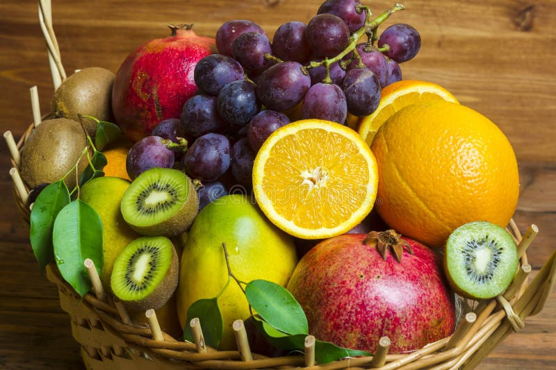 Bascket with fruits stock photo. Image of apple, colorful - 26715248