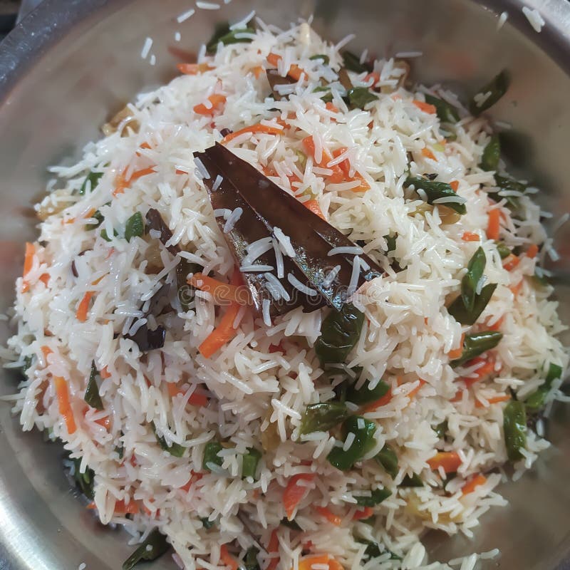 Mix Fried rice hd top view stock photo. Image of meal - 181525866