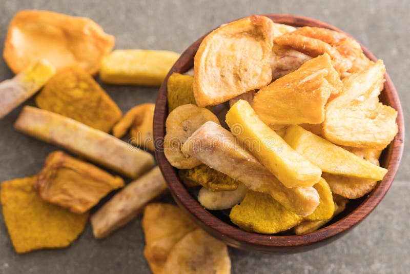 Mix fruit chips stock photo. Image of mixed, brown, food - 105215770