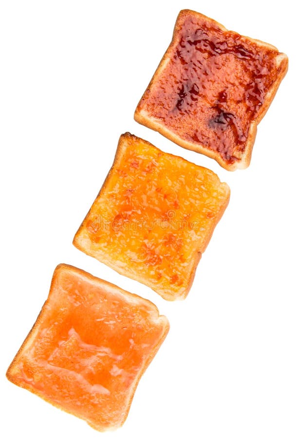 Mix Fruit Jam Spread and Toast V Stock Photo - Image of health ...
