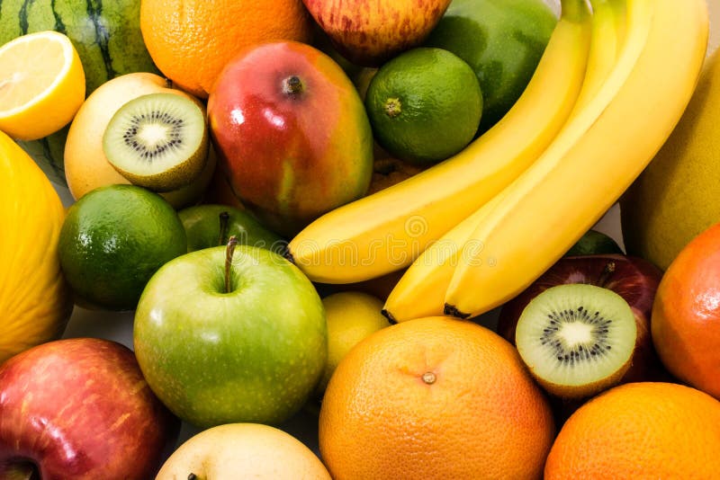 Mix fruits stock photo. Image of lemon, juice, eating - 67809982