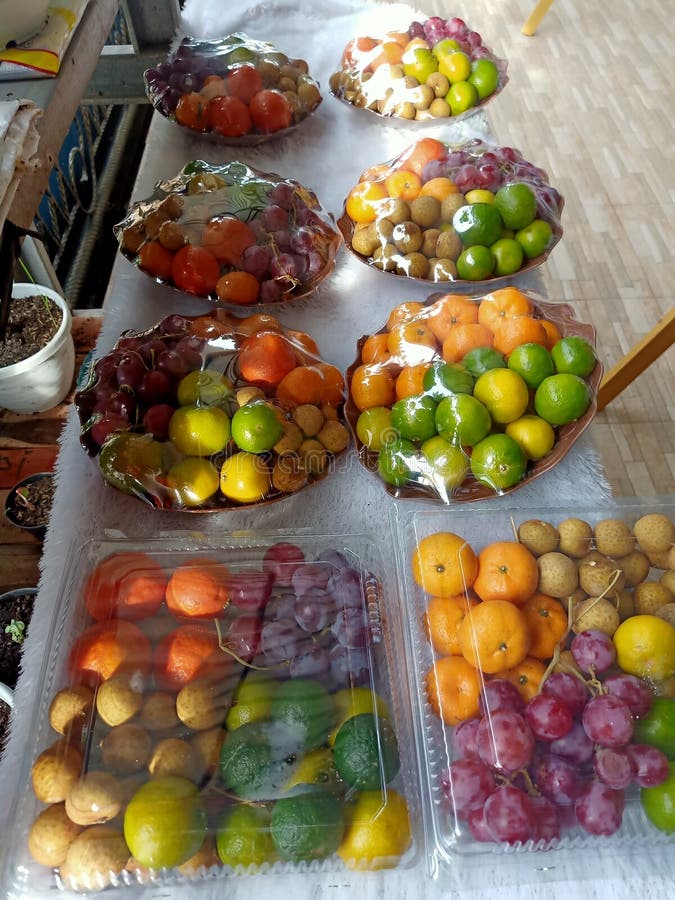 MIX FRUITS PARCEL stock photo. Image of lunch, fruit - 262413534