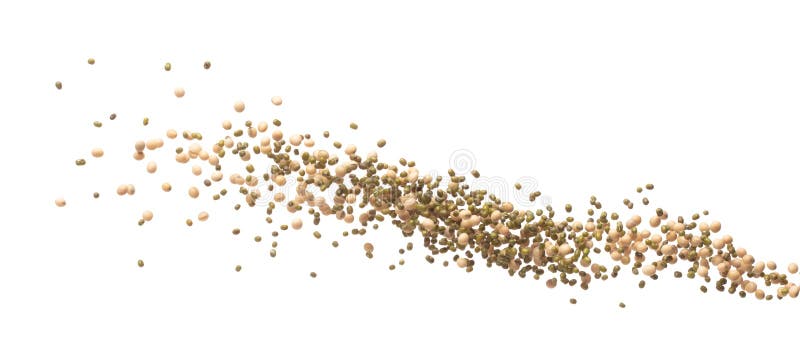 Mix Green Mung Soy Beans Fall Down Explosion, Several Kind Bean Float ...