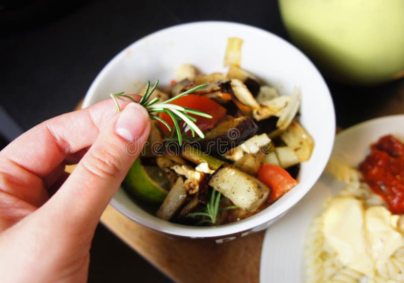 Mix of Grilled Vegetables on the Plate Stock Photo - Image of calorie ...